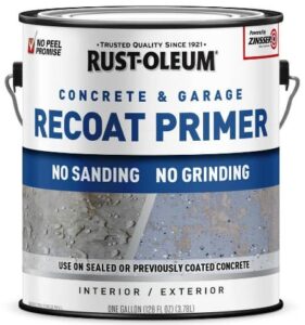 Rust Oleum Concrete Garage Primer Makes Recoating Epoxy Easy All